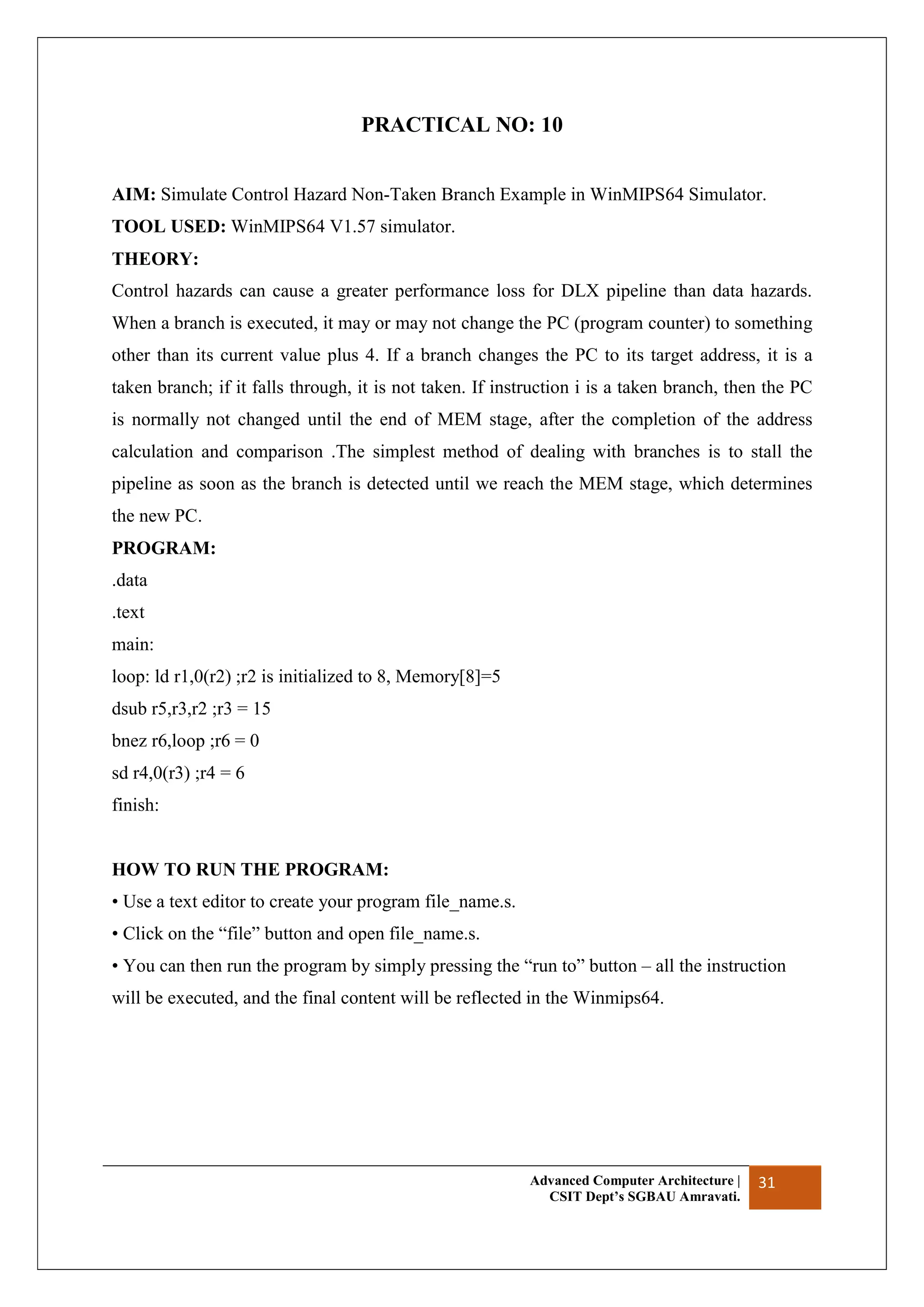 Advance Computer Architecture | PDF