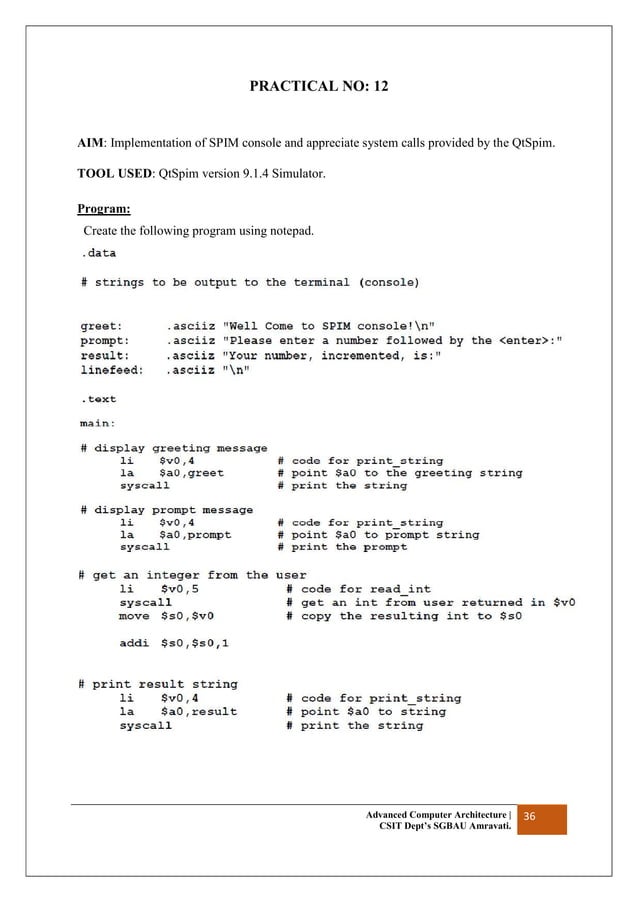 Advance Computer Architecture | PDF