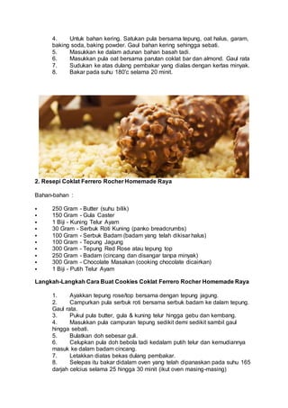 5 resepi biskut raya 2016 ringkas dan sedap | PDF