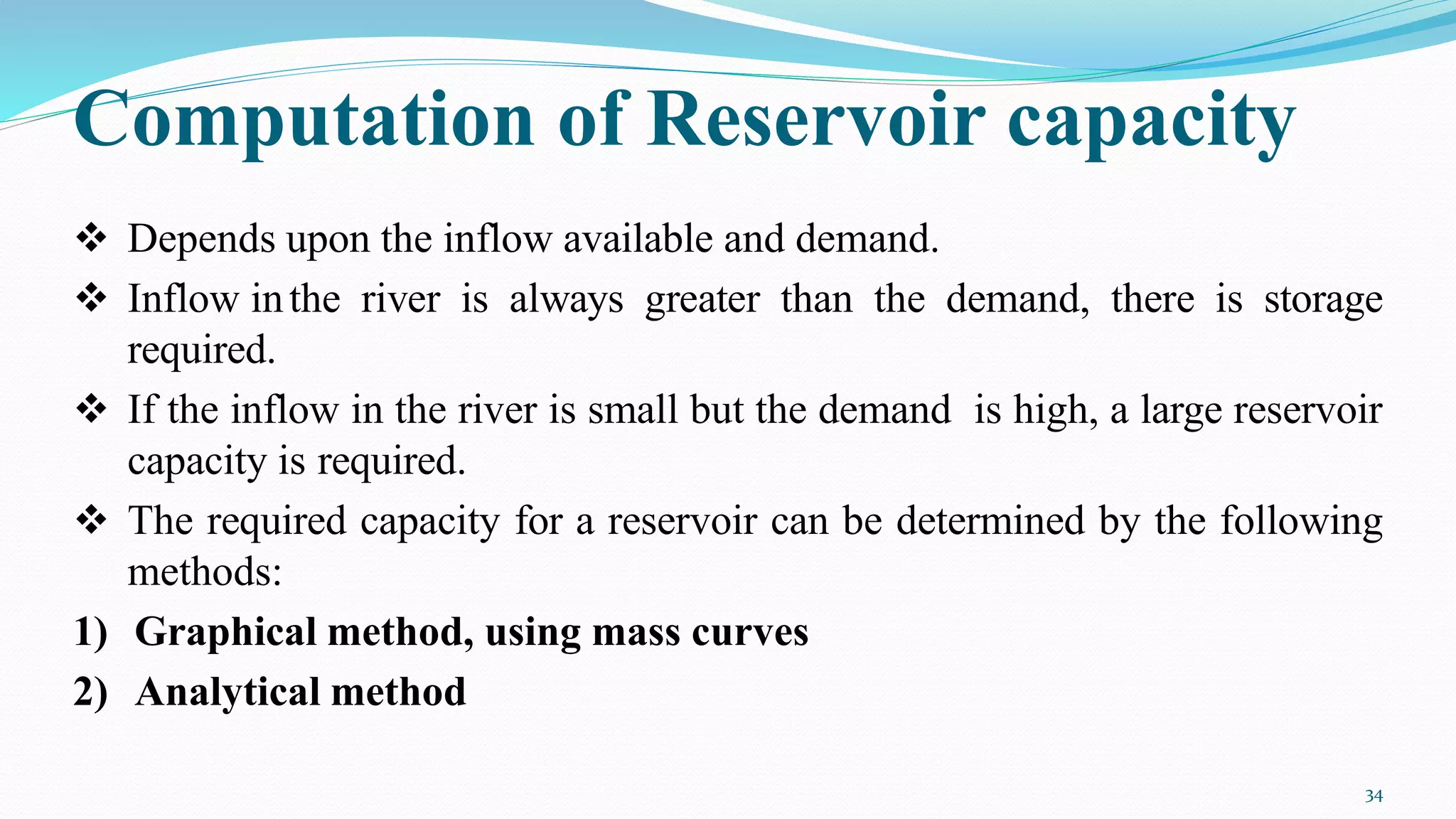 5 Reservoir Planning | PPTX