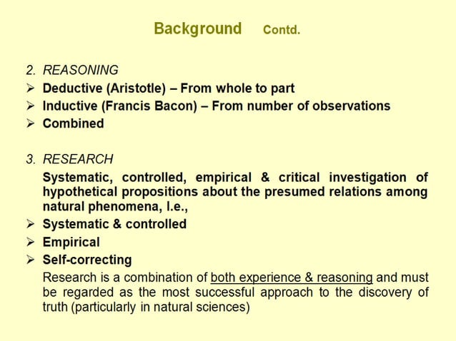 Research Methodology presentation for Ph.D | PPTX | Science