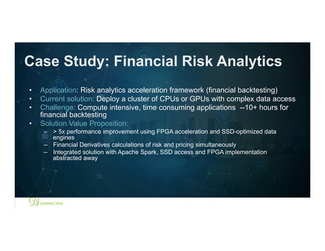 Risk Management Framework Using Intel FPGA, Apache Spark, and ...