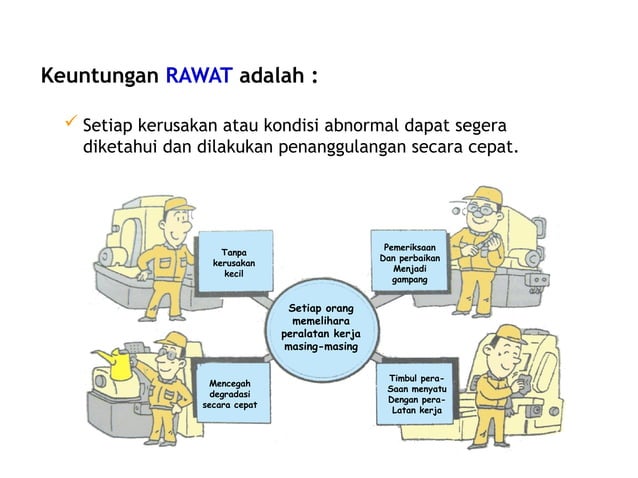 5R for Maintenance untuk pemula, fungsi dan contoh pengaplikasian 5R | PPTX