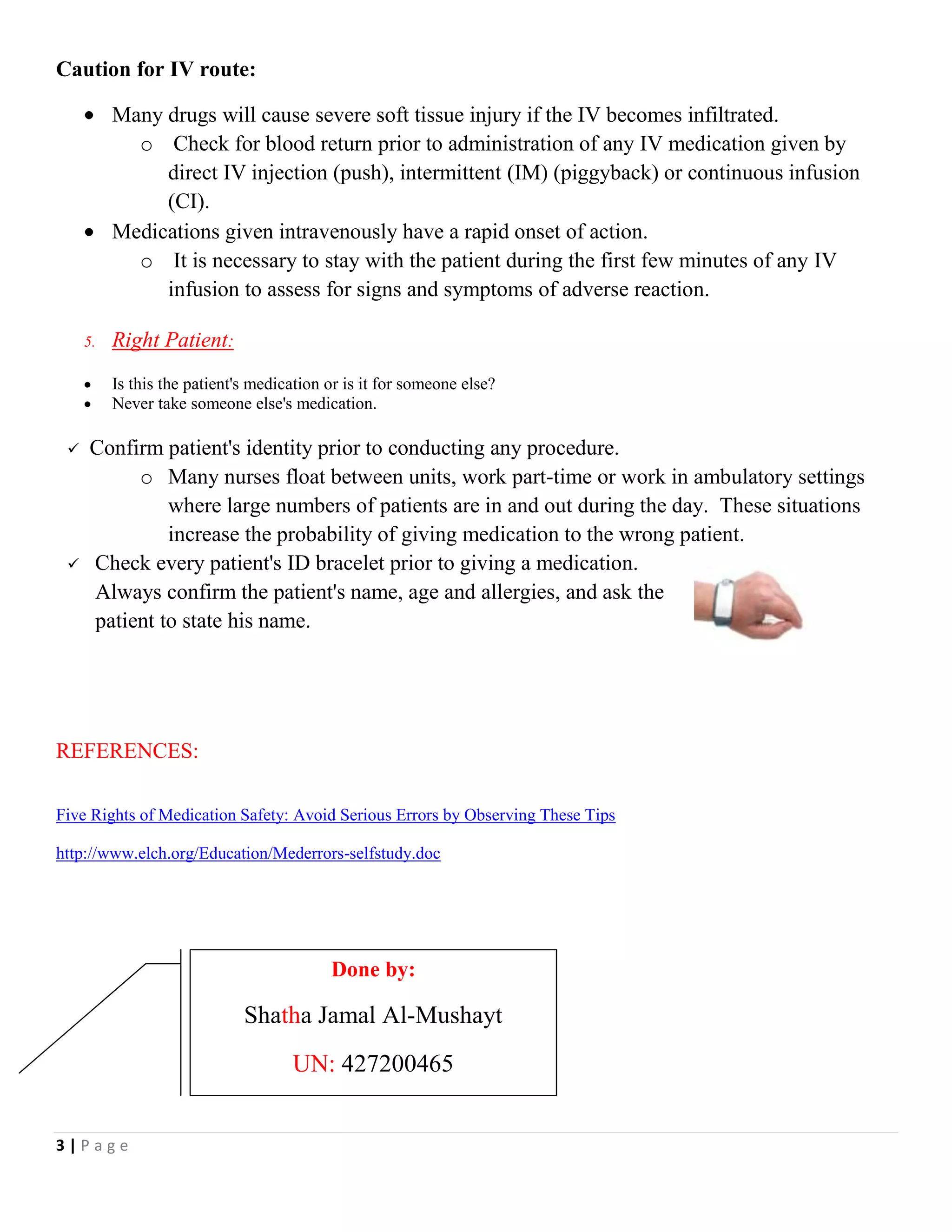 5 Rights Of Drug Admin | DOCX