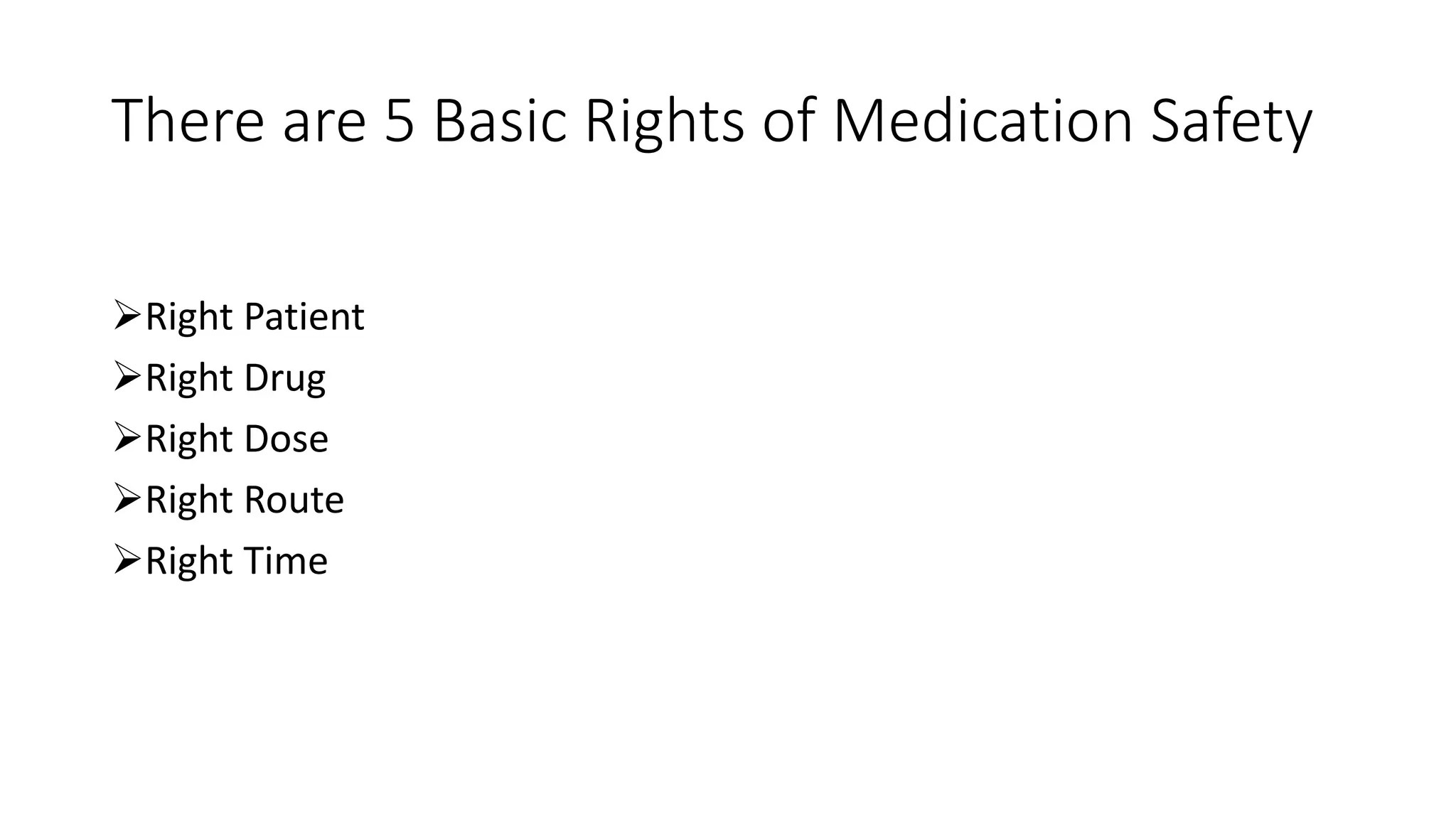 5 rights of medication safety. final | PPTX