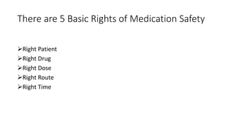 5 rights of medication safety. final | PPTX
