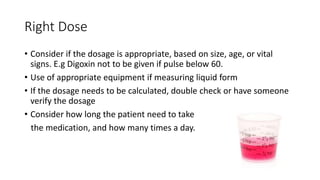 5 rights of medication safety. final | PPTX