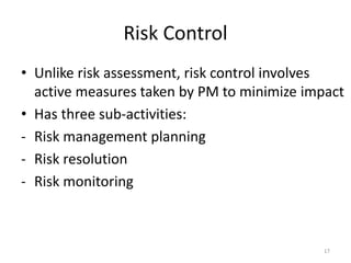 software project management risk control.pptx