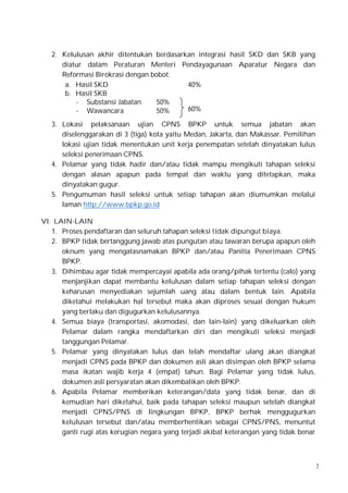 Pengumuman Seleksi CPNS (Badan Pengawasan Keuangan dan Pembangunan ...