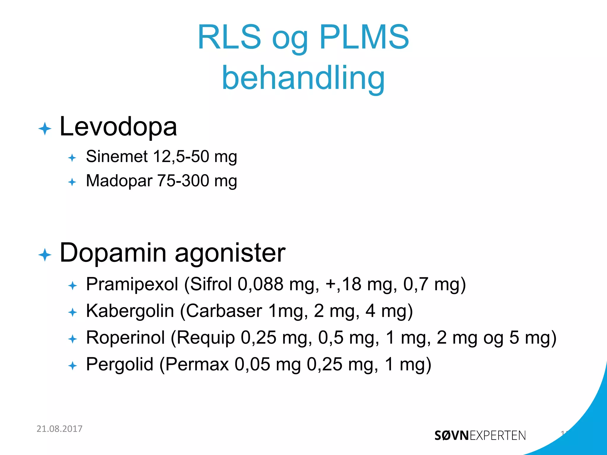 5, rls plm og narkolepsi, 2017 | PPTX