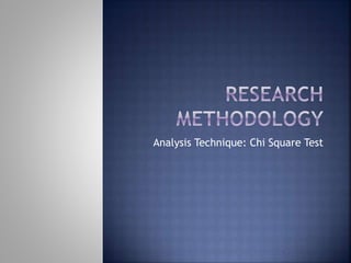Research Methodology chi square test | PPTX