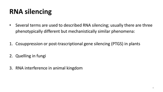 RNA interference | PPTX