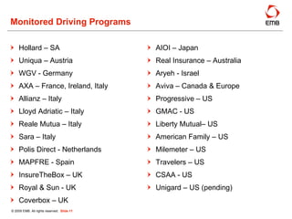 Insurance Telematics by Robin Harbage of EMB | PPT