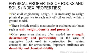 5 rock properties | PPTX