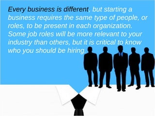 5 Roles Every Business Startup Needs | PDF