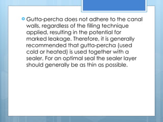 5 root canal filling materials | PPT