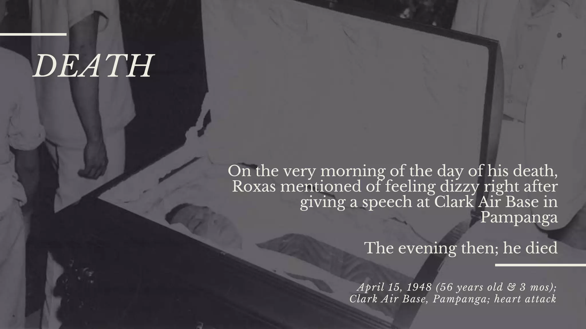 Former Philippine President Manuel Roxas - reporting | PPTX