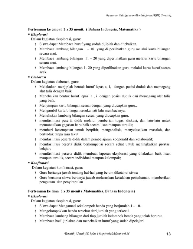 [5] rpp tematik 1 | PDF