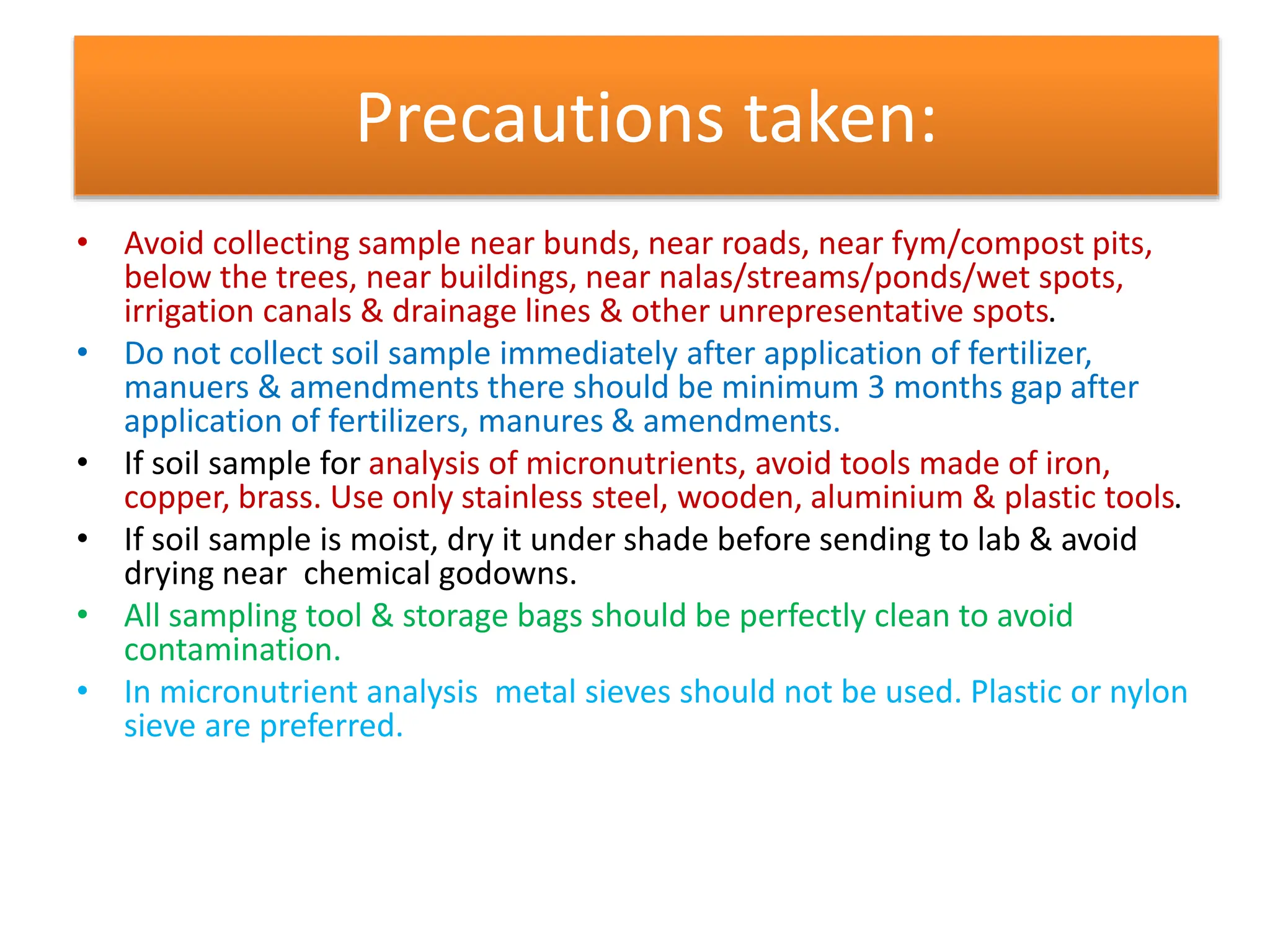 soilsample collection and preparation pptx | PPTX