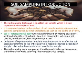 soilsample collection and preparation pptx | PPTX