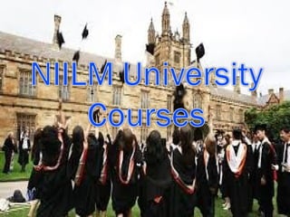 NIILM University Courses | PPT | Free Download