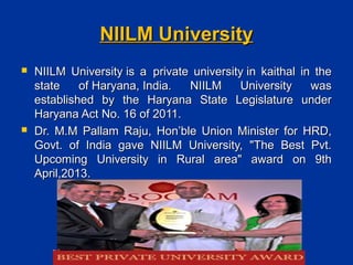 NIILM University Courses | PPT