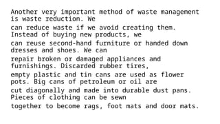 Identifying the 5Rs Components of Proper of Waste Management.pptx ...