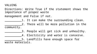 Identifying the 5Rs Components of Proper of Waste Management.pptx