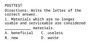 Identifying the 5Rs Components of Proper of Waste Management.pptx