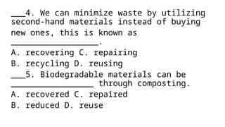 Identifying the 5Rs Components of Proper of Waste Management.pptx