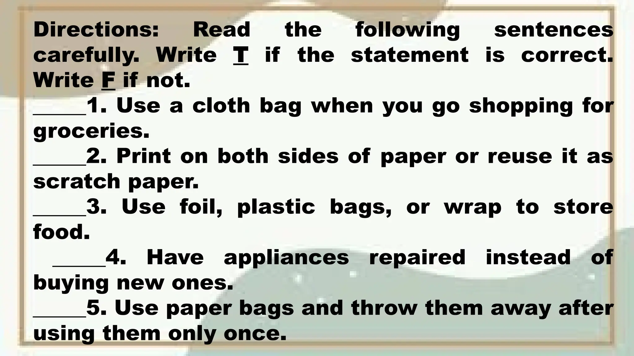 5rs.pptx recover recycle, reuse, repair, | PPTX