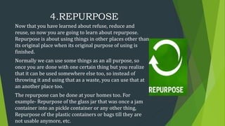 5 R's of Environment by Manvi Babbar | PPTX