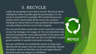 5 R's of Environment by Manvi Babbar | PPTX