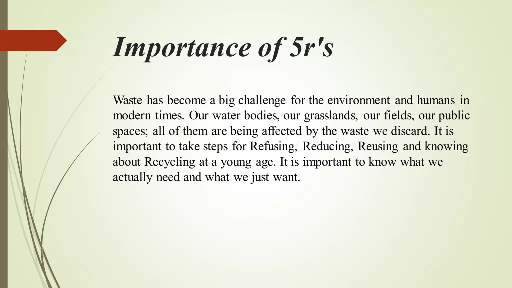 5 r's of Waste Management | PDF