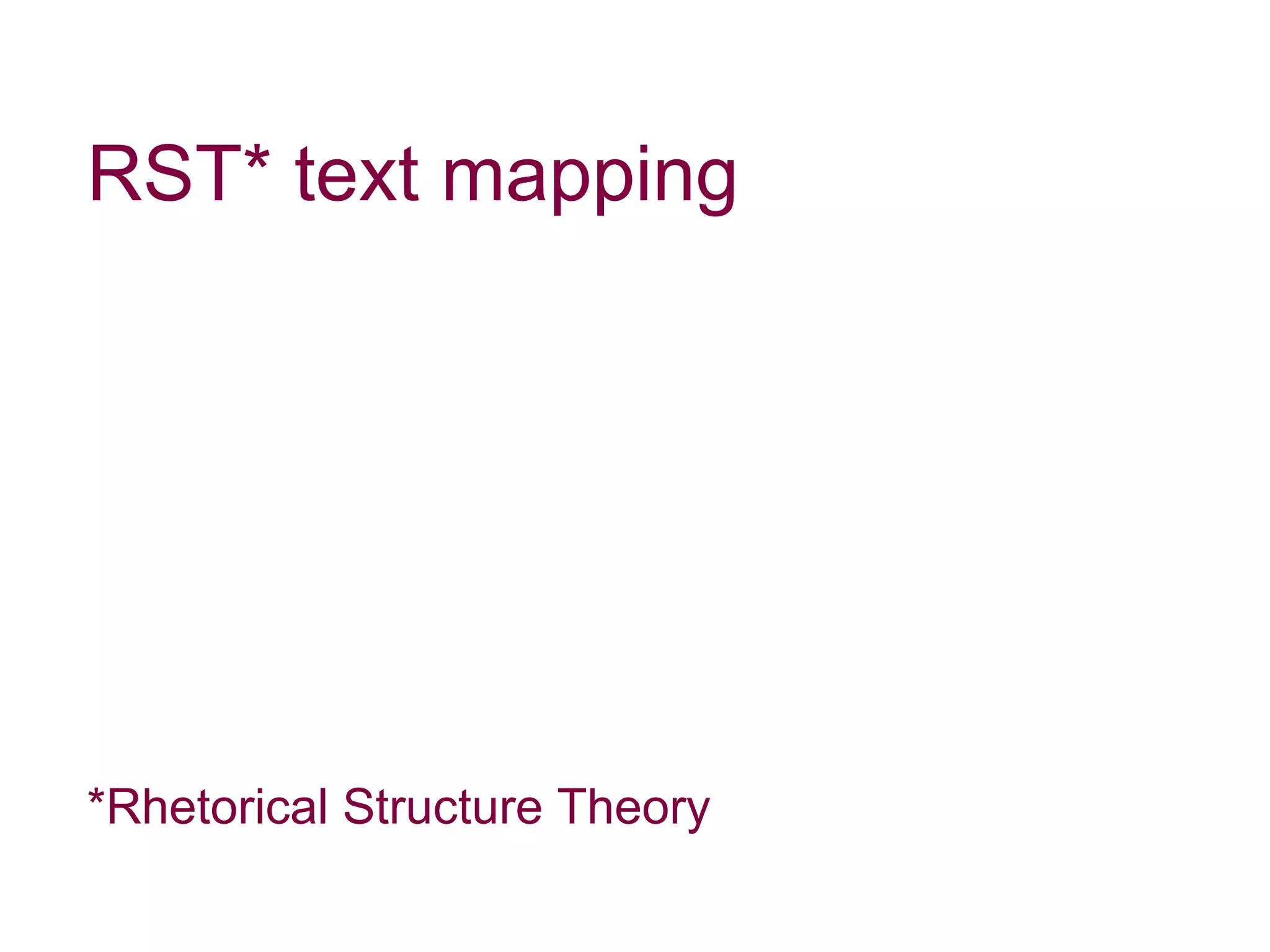 10. Rhetorical Structure Theory maps | PPT