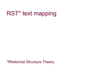 10. Rhetorical Structure Theory maps | PPT