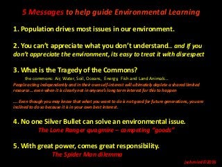 Climate Change and the 5 rules of the environment | PPTX