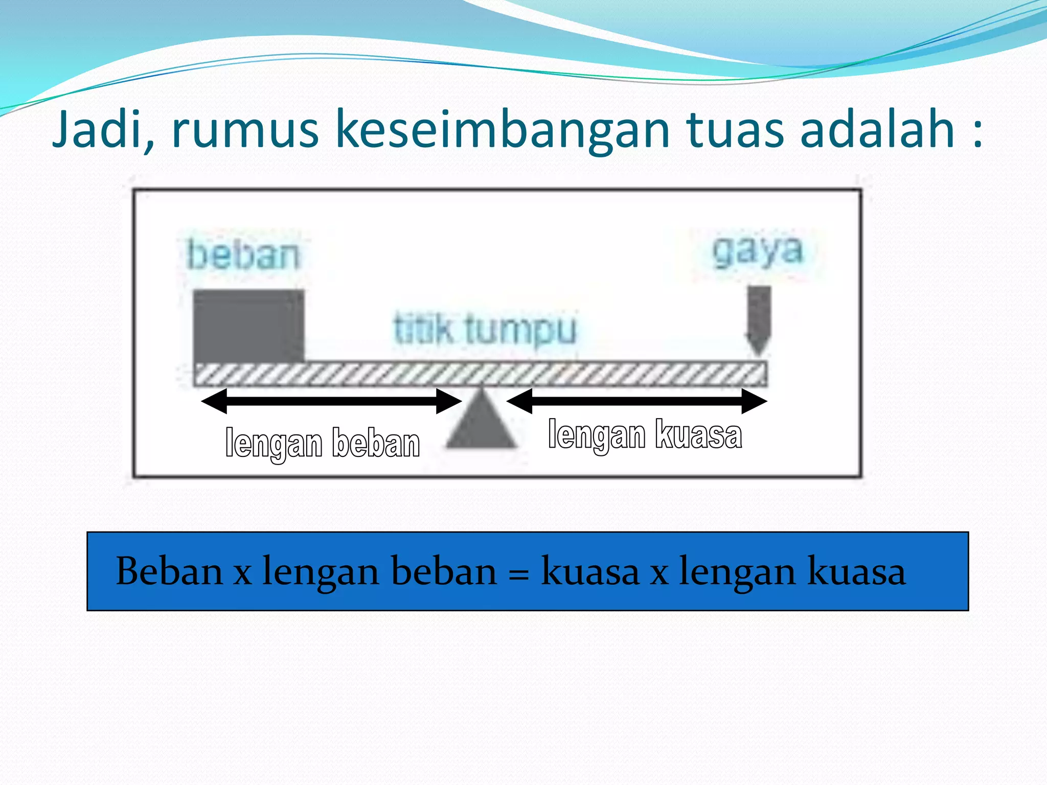 keseimbangan pada tuas | PPTX
