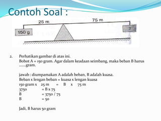keseimbangan pada tuas | PPT