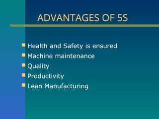 ENHANCED PRODUCTIVITY 5S WASTE REDUCTION | PPT