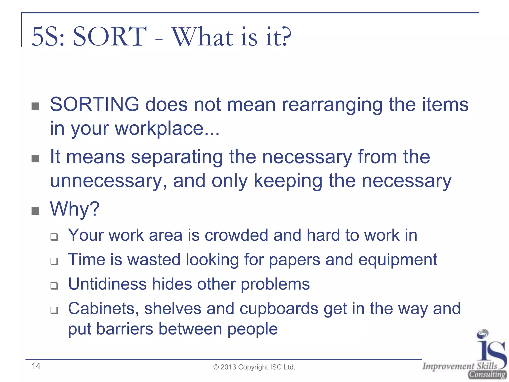 Office 5S implementation workshop | PPTX