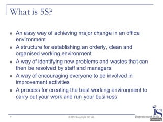 Office 5S implementation workshop | PPTX