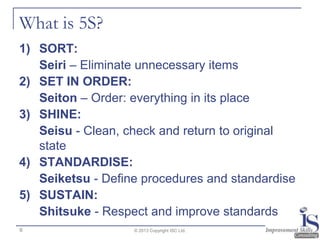 Office 5S implementation workshop | PPTX