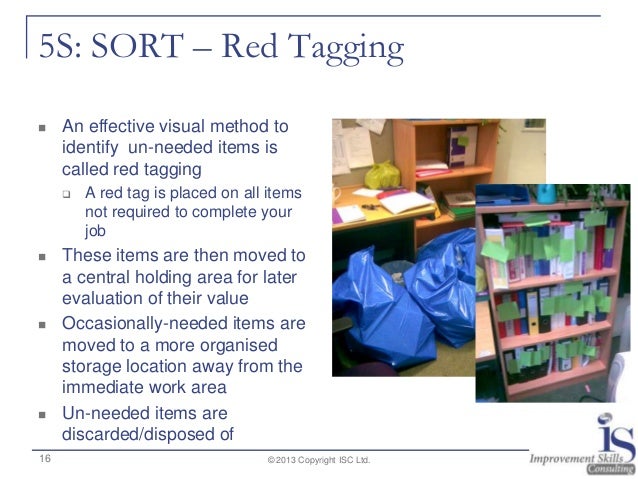 Office 5S implementation workshop
