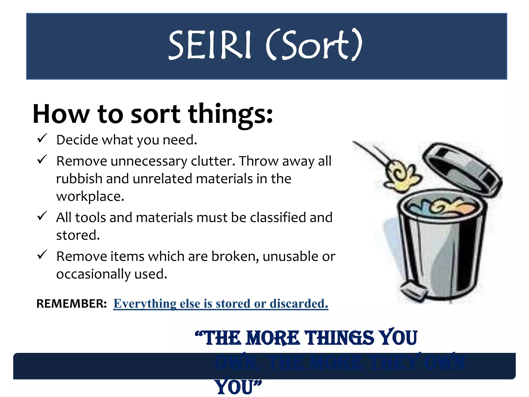 5S: A Workplace Organization Method | PPTX