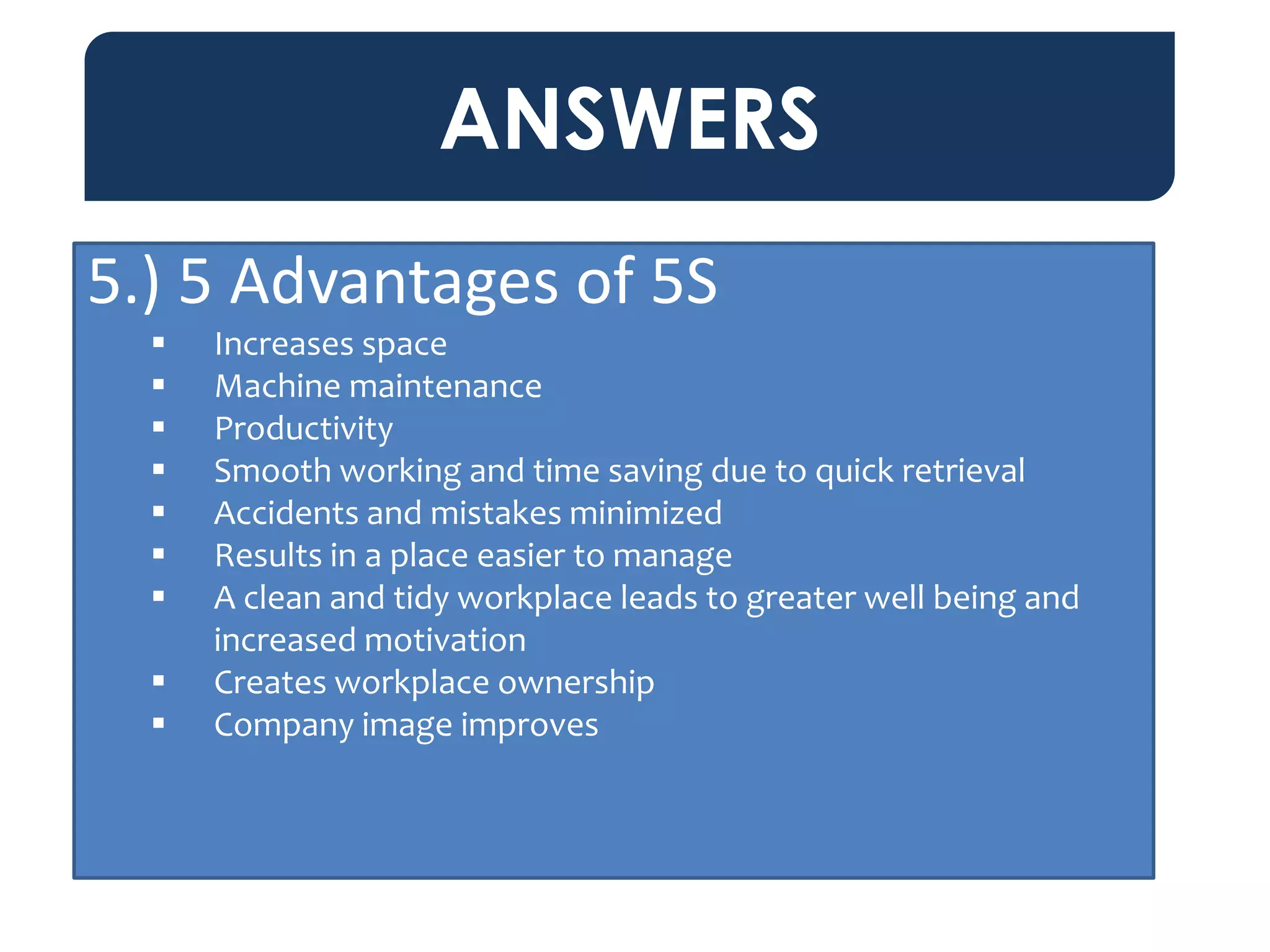 5S: A Workplace Organization Method | PPTX