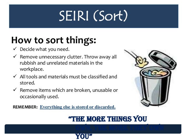 5S: A Workplace Organization Method