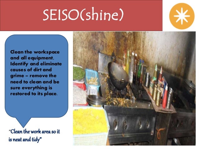 5s on college canteen kitchen