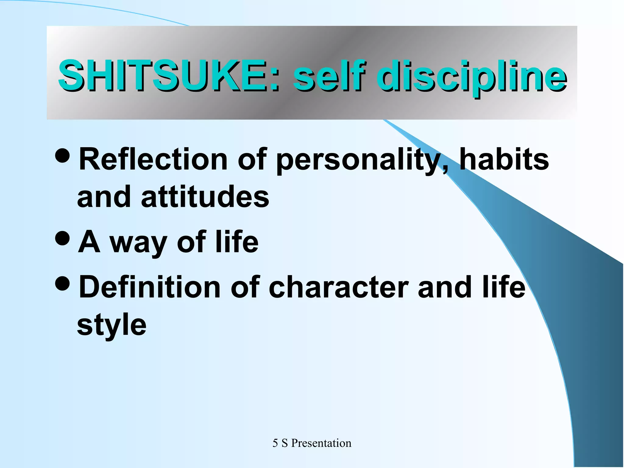 The Five S’s (5S) of Good Housekeeping | PPT