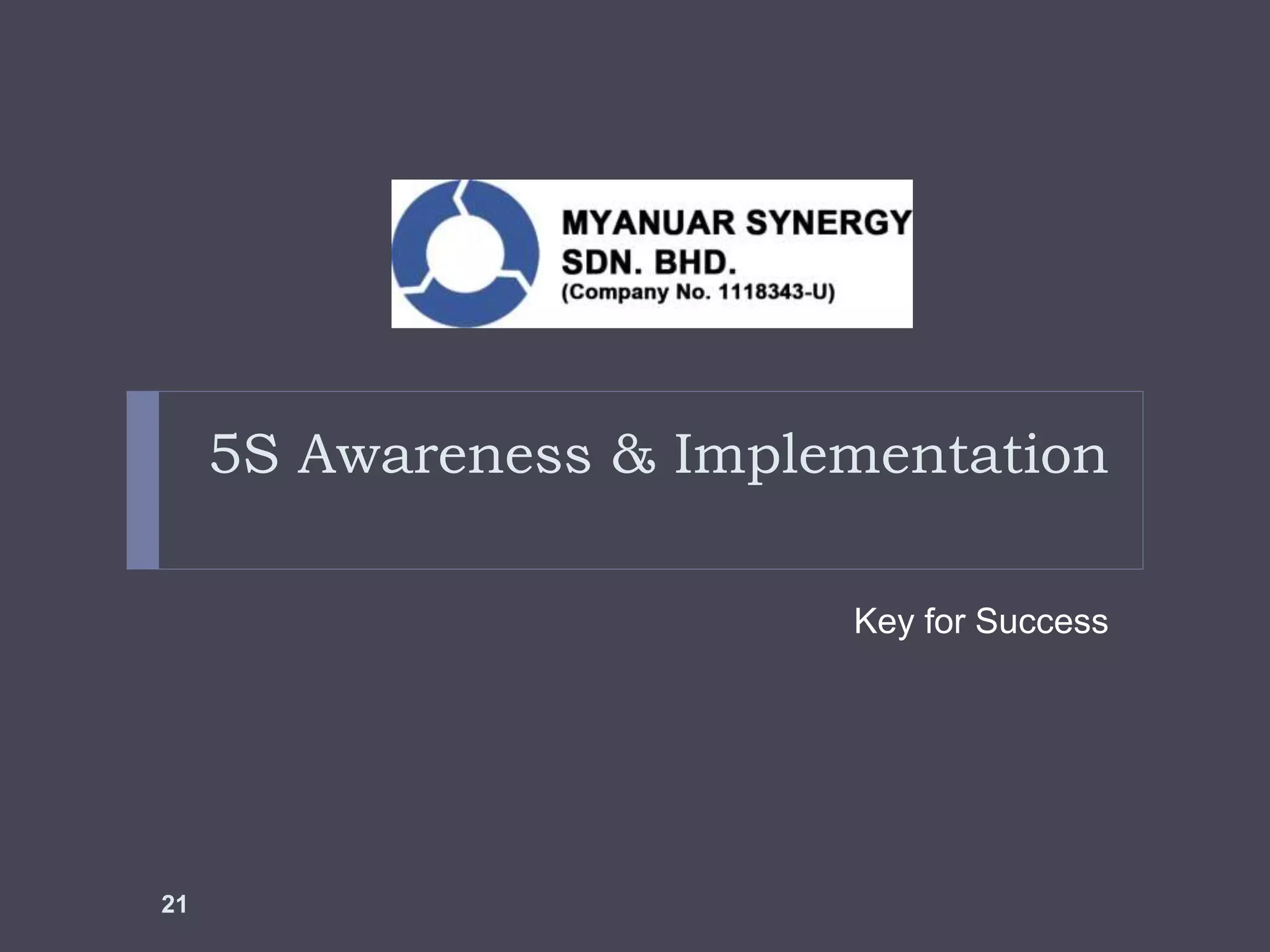 5S: Awareness & Implementation | PPTX